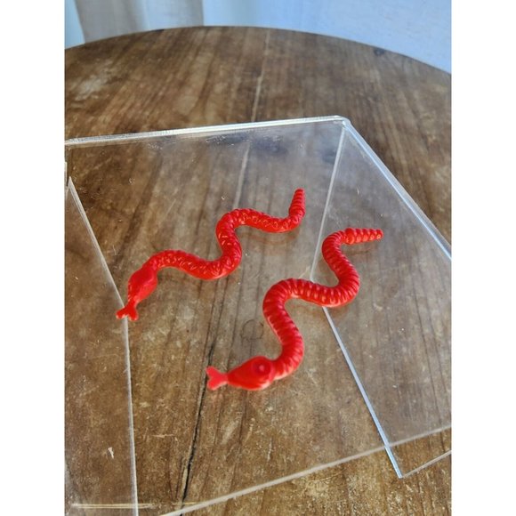Lego | Toys | Lego Minifigures Animal Land Snake Red Lot Of 2 | Poshmark